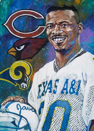 Football Themed Artwork. Many are autographed by players and coaches ...