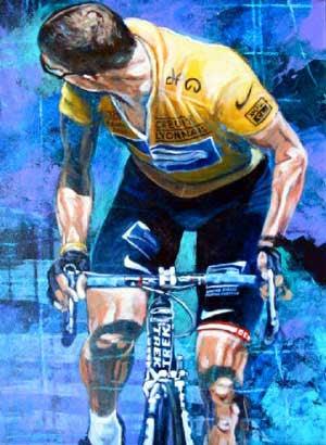 See Ya' Later fine art print featuring Lance Armstrong ...