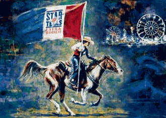 Star of Texas Fair and Rodeo 2002 poster – aDamnFineArtist.com