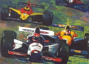 Straightaway fine art print featuring Indycar racing – aDamnFineArtist.com