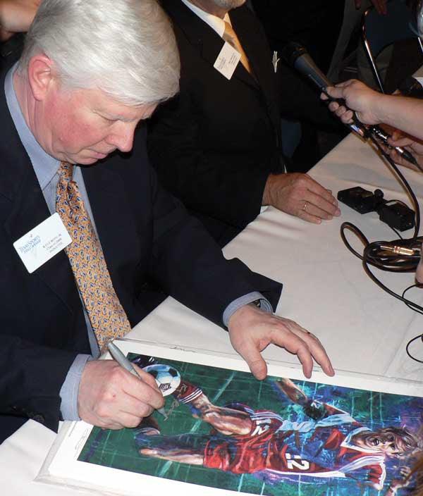 Kyle Rote, Jr. autographed limited edition print – aDamnFineArtist.com