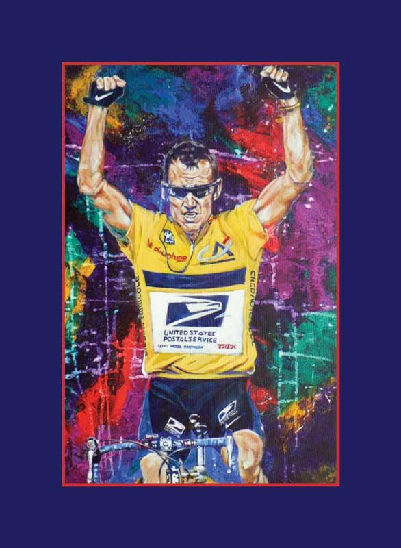 Finish Line fine art print featuring Lance Armstrong – aDamnFineArtist.com
