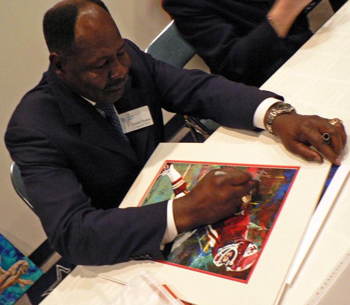 Emmitt Thomas autographed limited edition print – aDamnFineArtist.com
