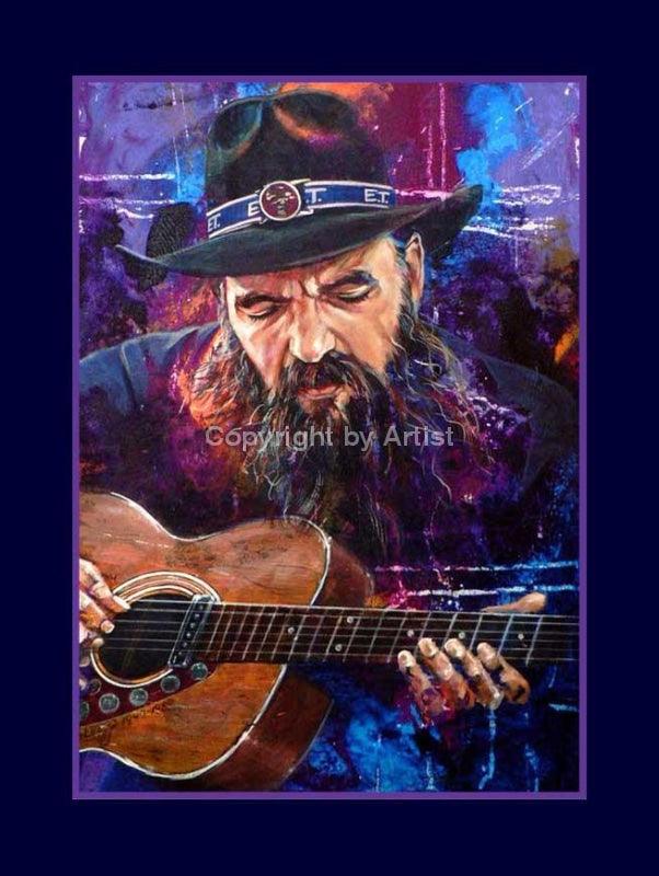 Contemplating Blaze fine art print featuring Blaze Foley ...