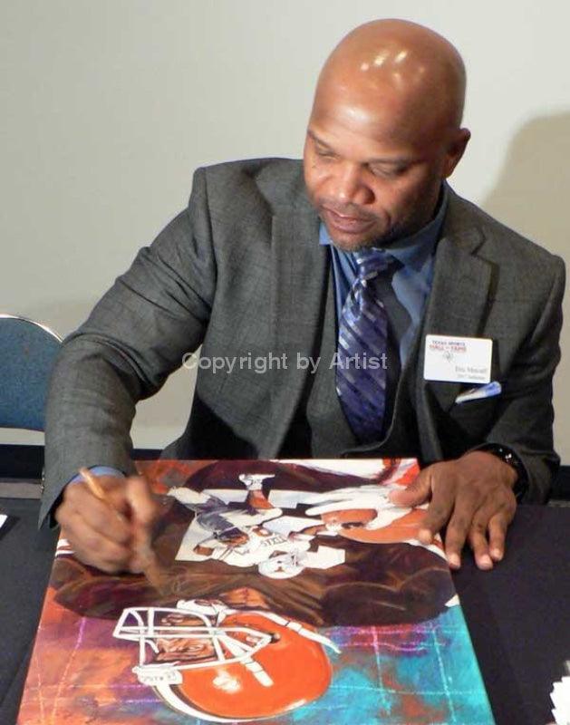 Eric Metcalf original painting featuring Eric Metcalf by Robert Hurst ...