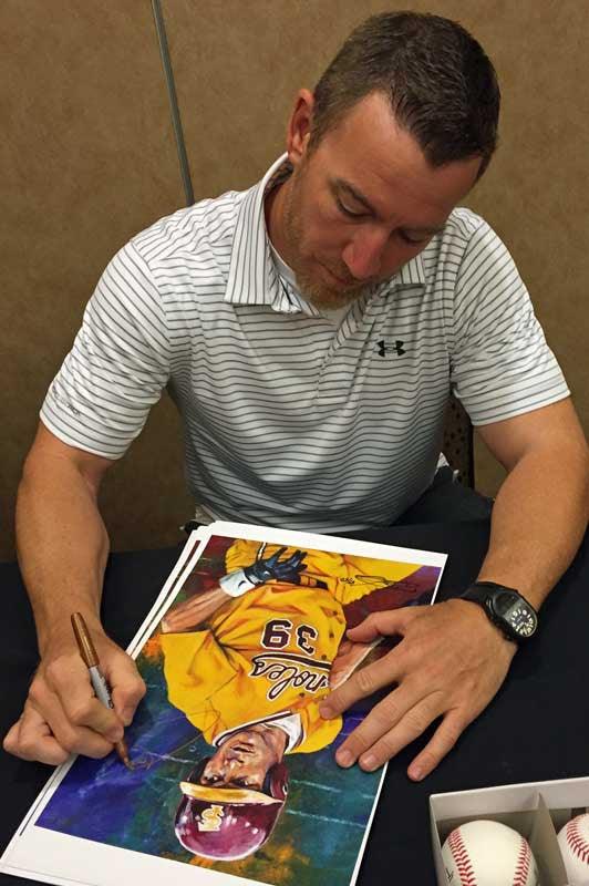 JD Drew - Florida State autographed fine art print signed by Drew ...