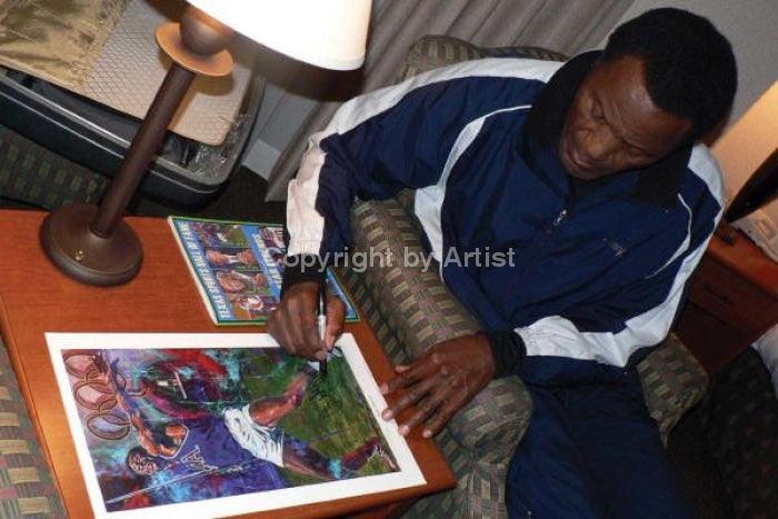 Rafer Johnson autographed limited edition print – aDamnFineArtist.com
