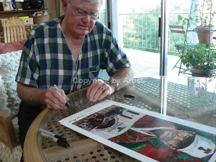 Royal Stampede limited edition autographed print signed by Darrell Roy ...